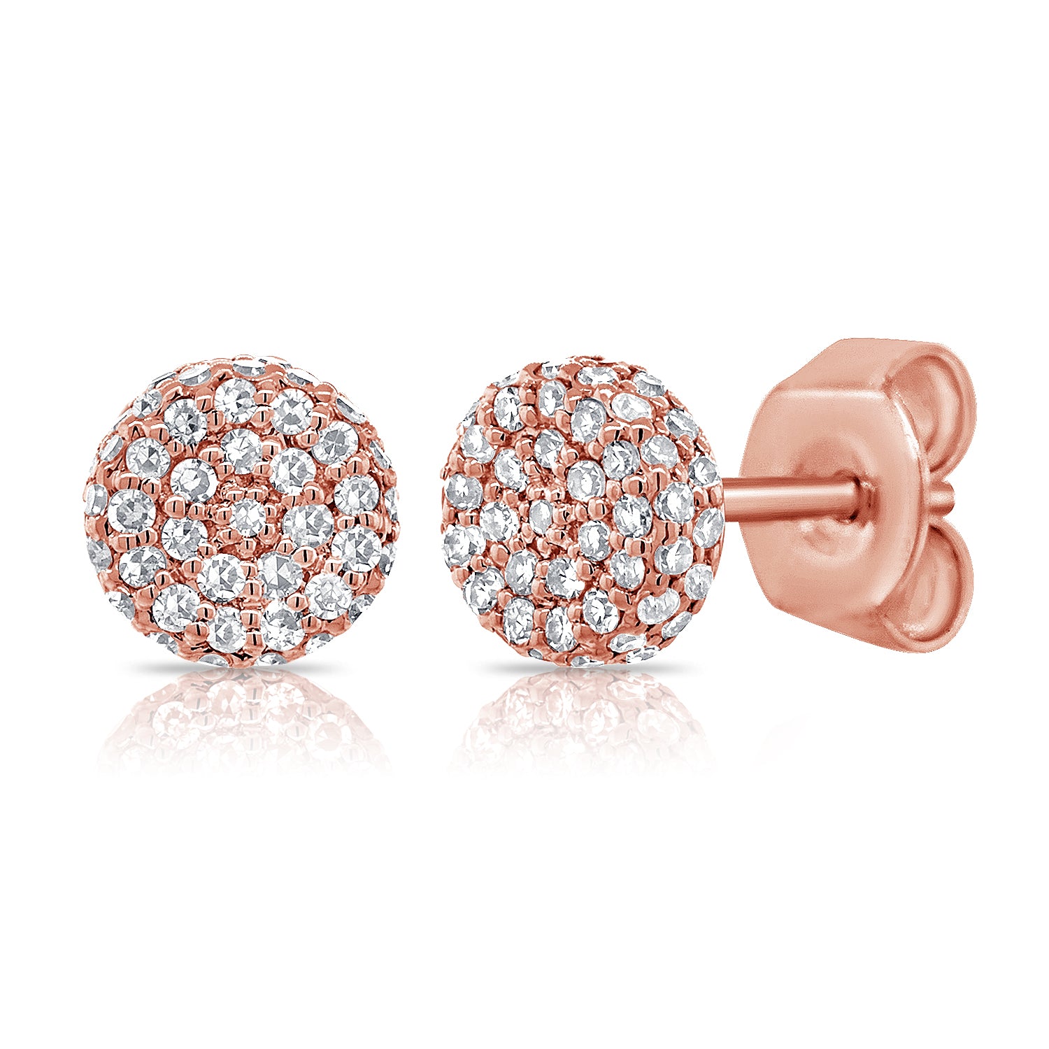 Earrings studs rose gold store
