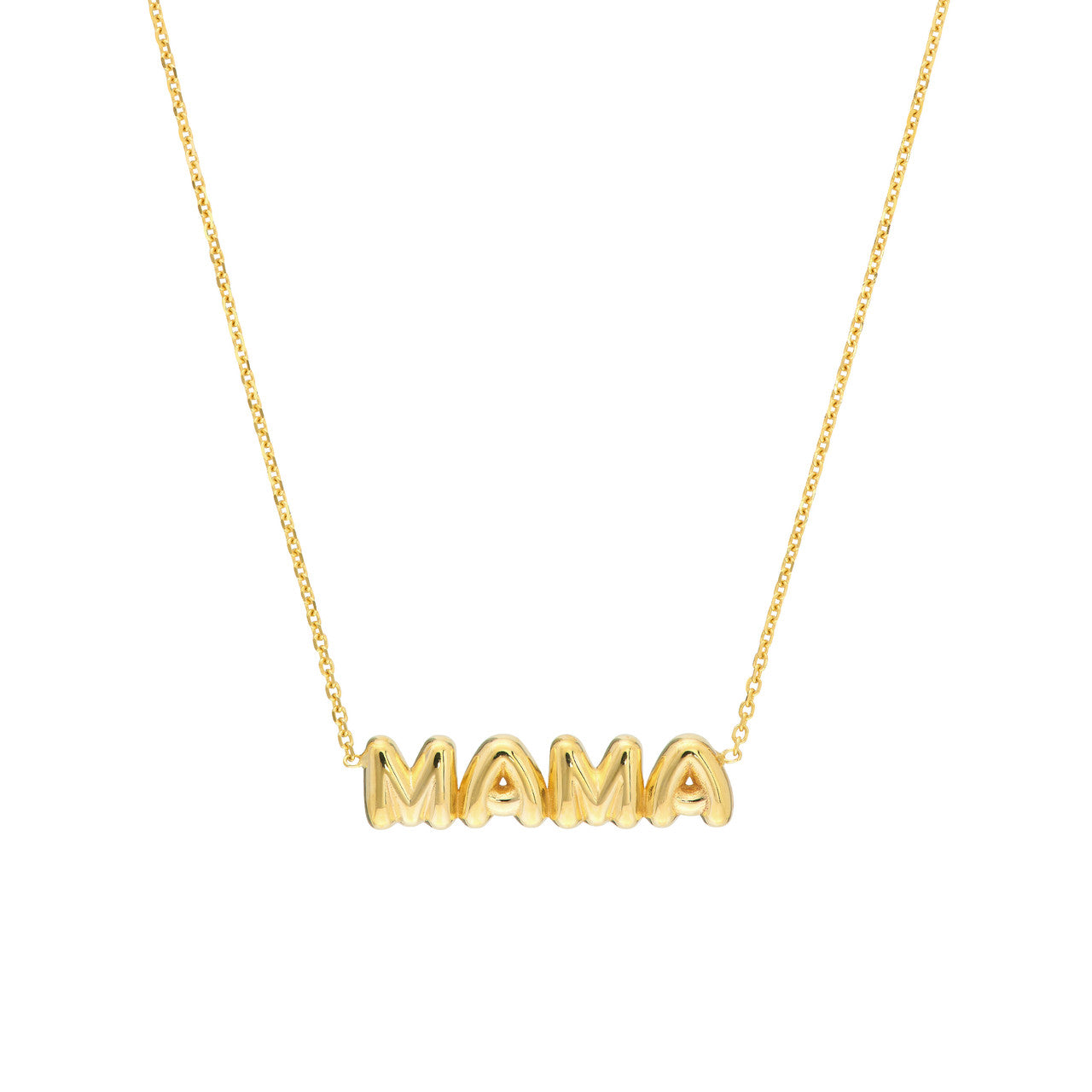 14K Yellow Gold "Mama" Bubble Necklace – Maurice's Jewelers
